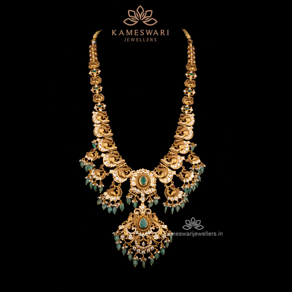 Traditional Pachi Haram | Kameswari Jewellers | Kameswari Jewellers